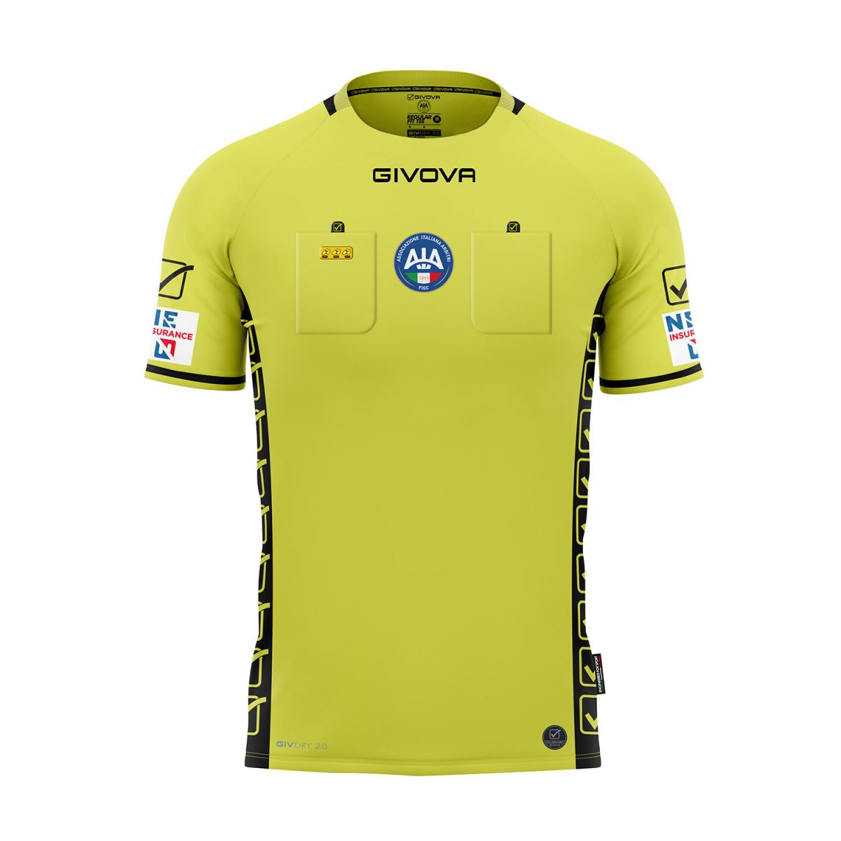 SHIRT GARA GIALLO FLUO – Givova Merchandising